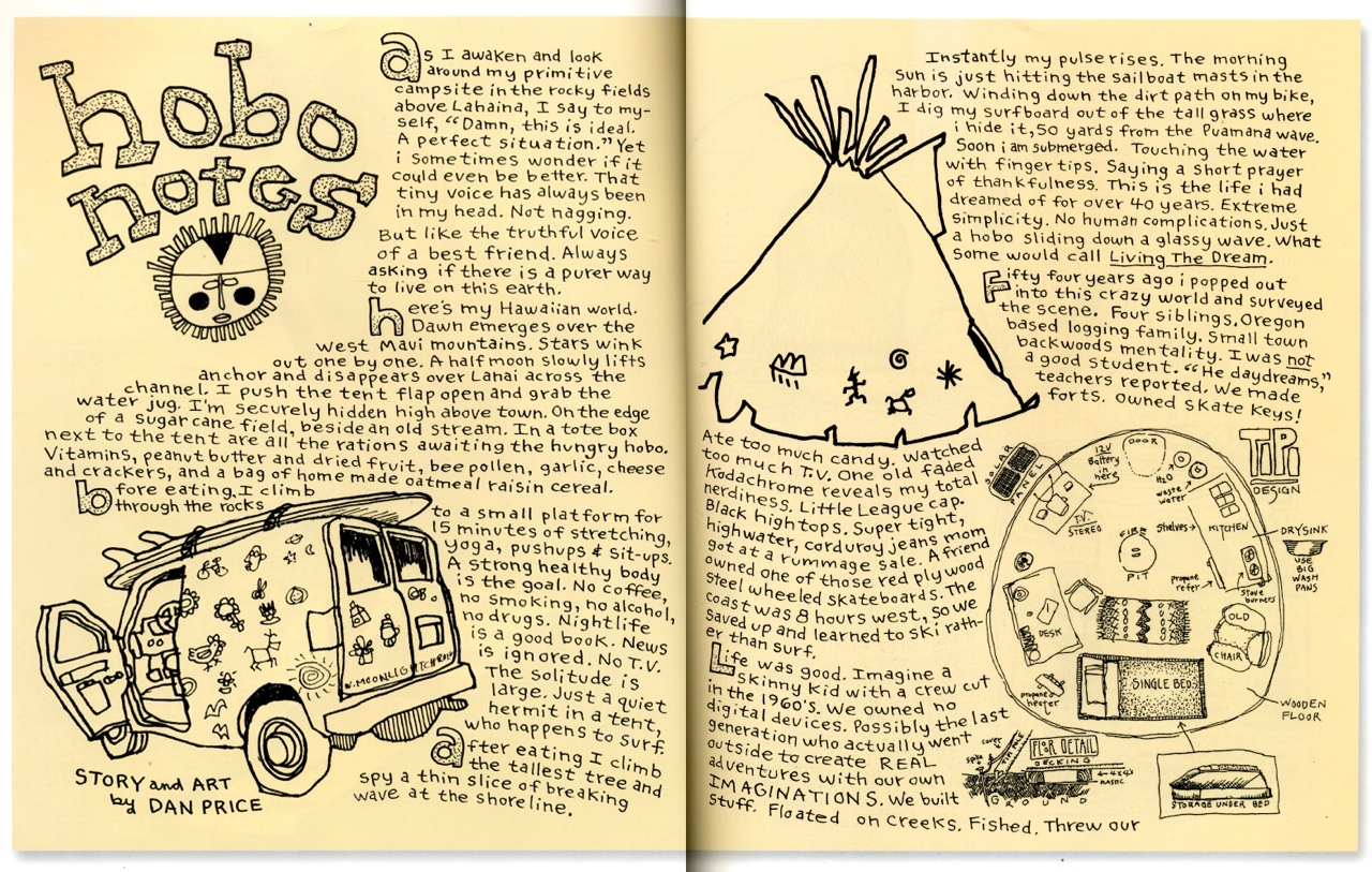 Steve Olpin filmmaker : Dan Price in The Surfer's Journal