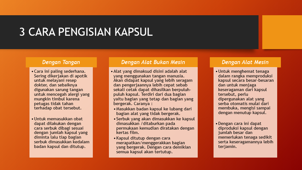[PPT] SEDIAAN FARMASI: KAPSUL (CAPSULAE)
