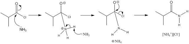 Chemistry: Amines attack acyl chlorides to give amides