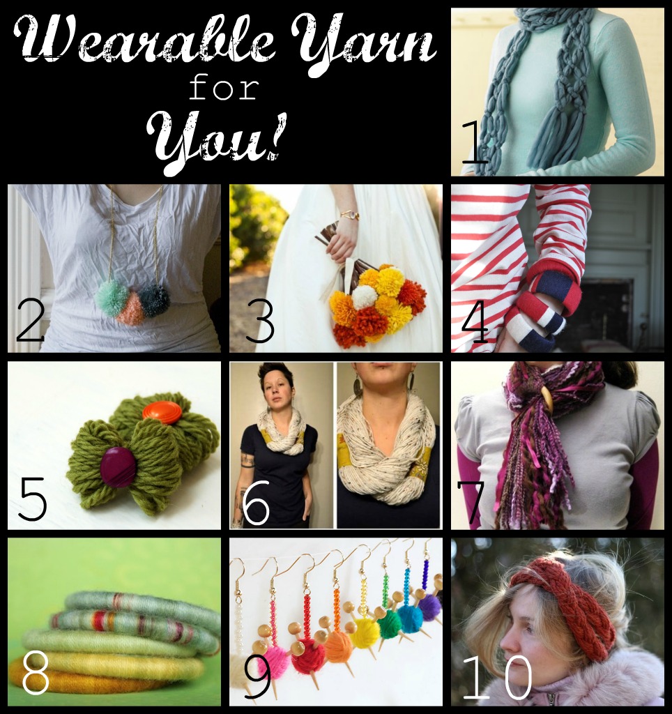 1. No Knit Yarn Scarf from Martha, herself - You know how I feel about ...