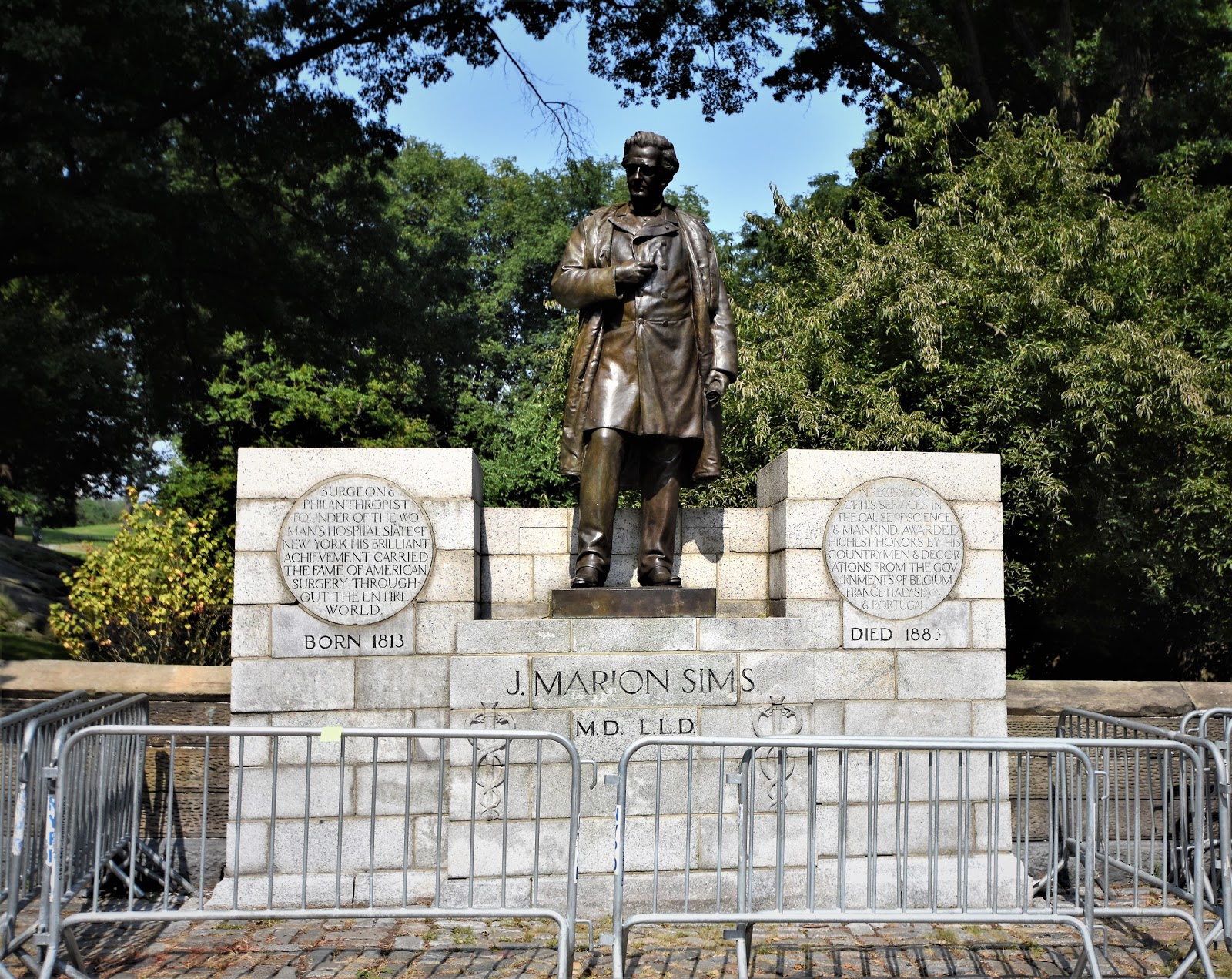 Daytonian in Manhattan: The Dr. J. Marion Sims Statue - Central Park at ...