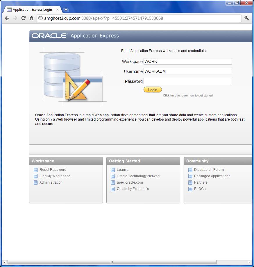 Oracle Application Express Apex Install Upgrade And Use With Dpls And Epg Apex Listener With
