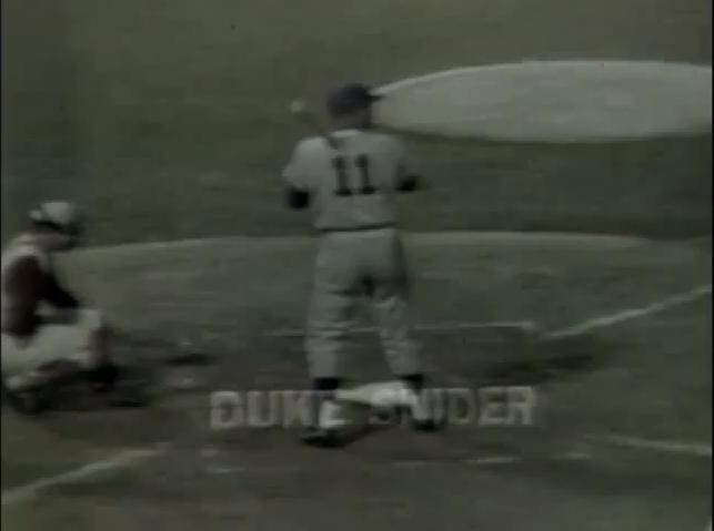 KinescopeStealsHome: Duke Snider's 2000th Hit (in COLOR)
