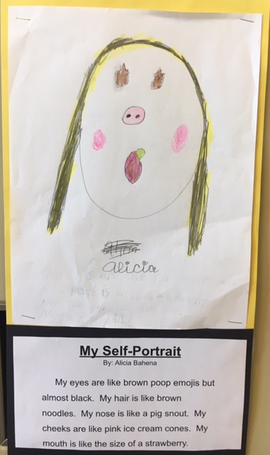 Third Grade's a Charm: My Self-Portrait: Similes and Metaphors