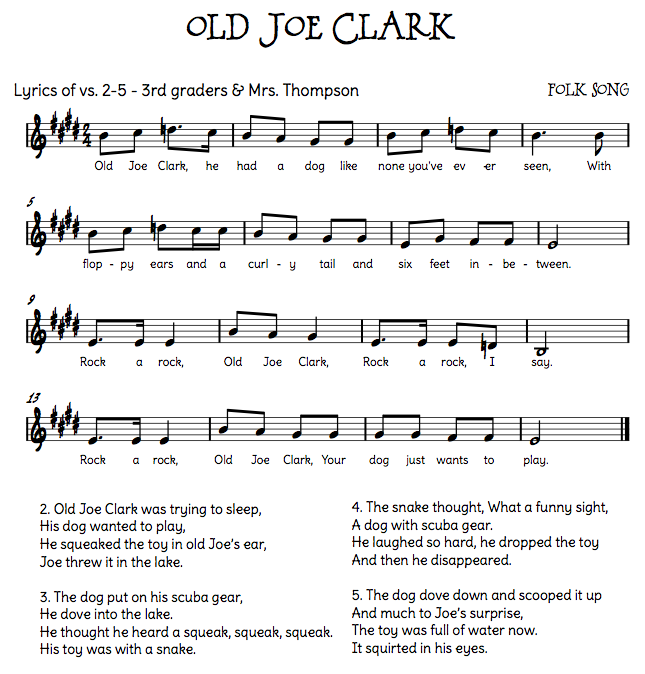 Old Joe Clark Lyrics - Old joe clark, he had a house; - Kolejowy Swiat