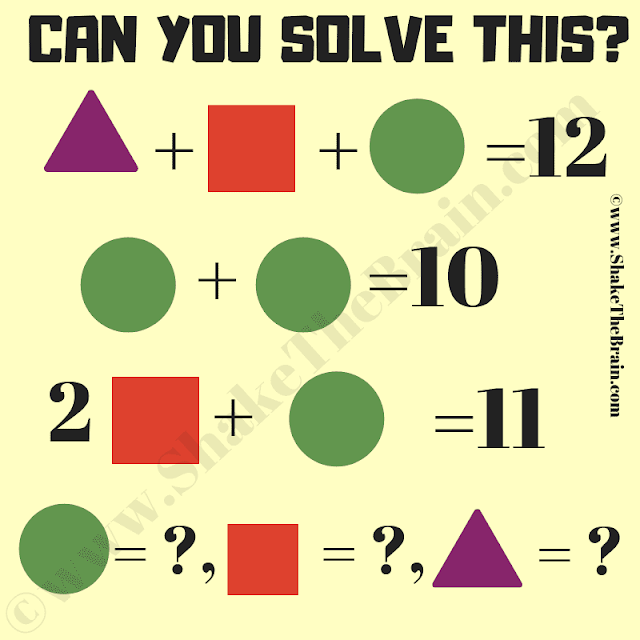 Mathematical Brain Teaser: Algebra Problem (with Solution)