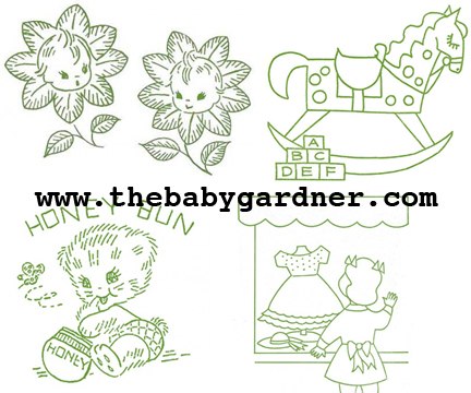 The Vintage Pattern Files: 1940's Embroidery - Nursery Embroidery Patterns