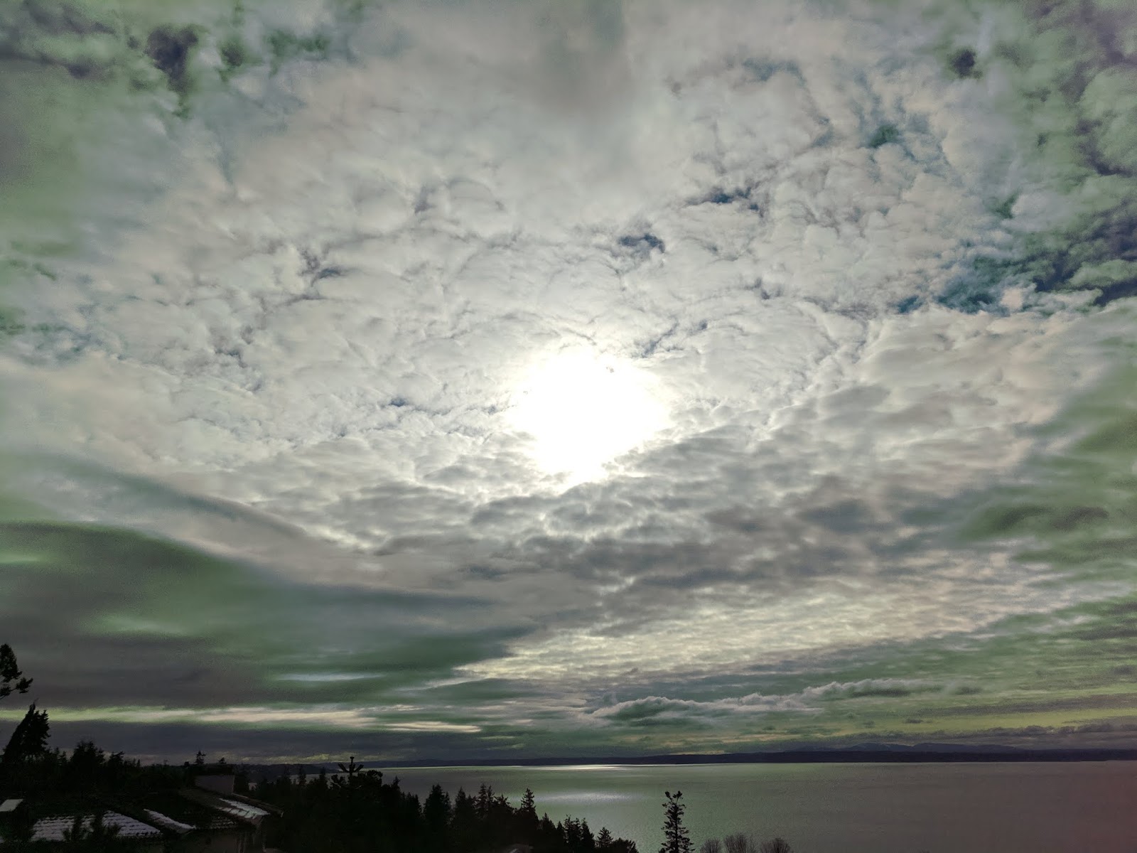 Shoreline Area News: Photo: Peek-a-boo sun