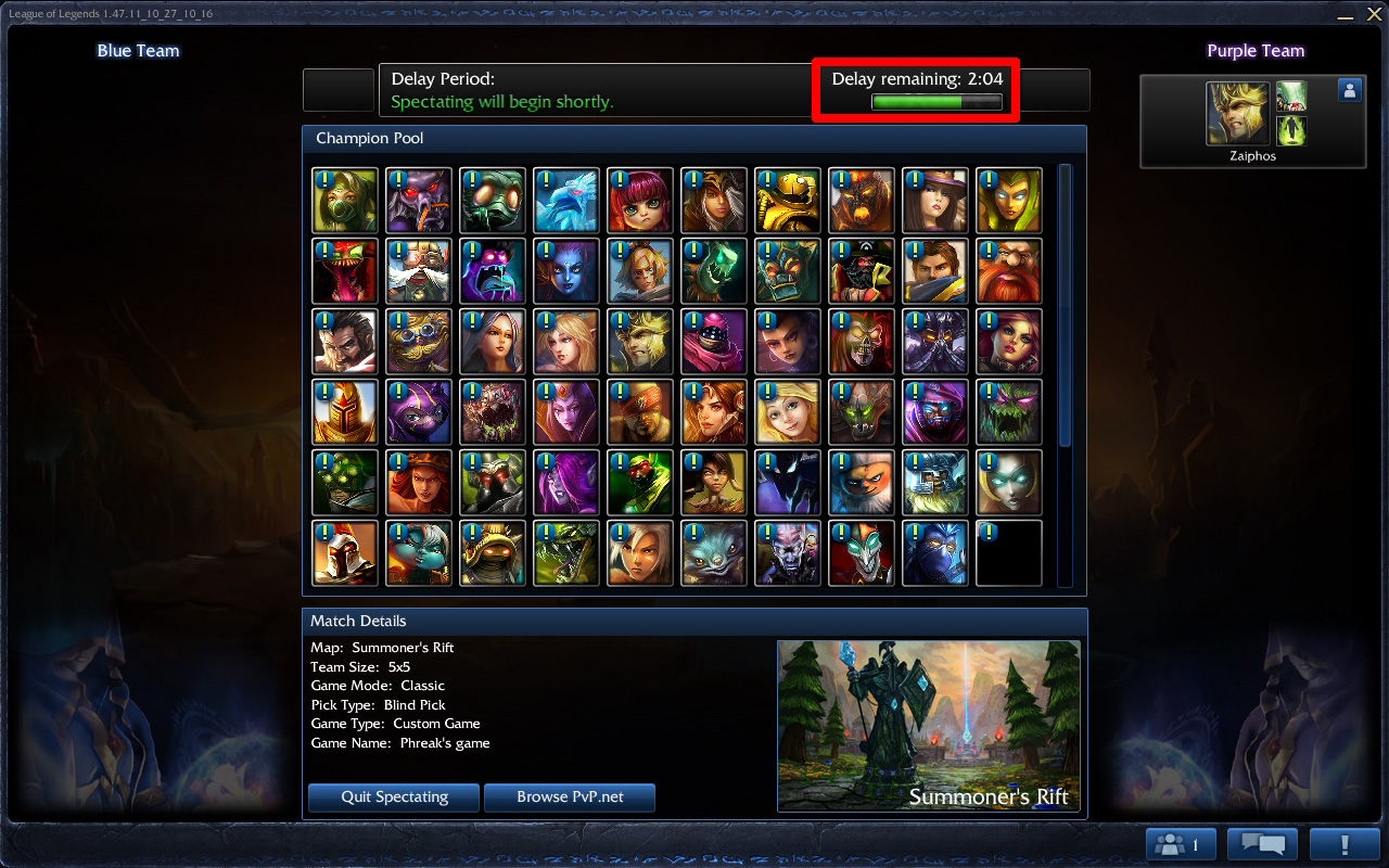 Slice of Kris: League of Legends: Spectator mode; new masteries