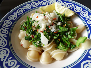 The Yogic Kitchen: Orecchiete with Baby Broccoli and Lemon Garlic Sauce