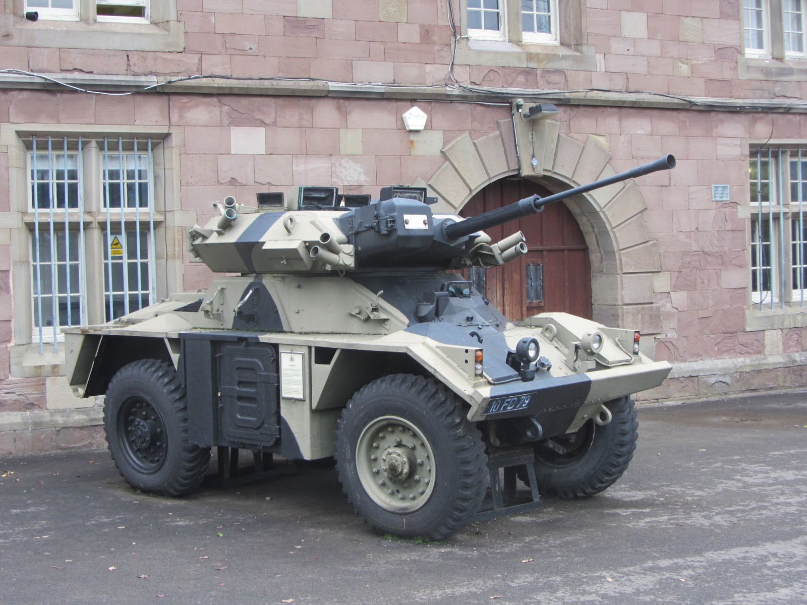 sport and transport: Fox armoured vehicle.