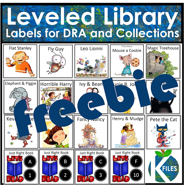 The K Files: Classroom Library Labels: Freebie!