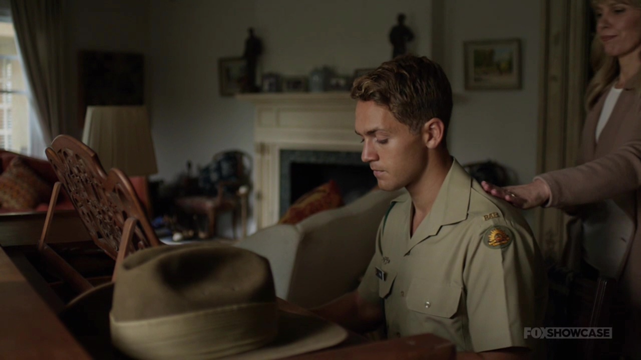 ausCAPS: George Pullar shirtless in Fighting Season 1-01 "Shooter/Hugger"