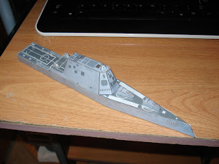 Paper Wargames: USS Zumwalt Class Destroyer DDG-1000 Papercraft