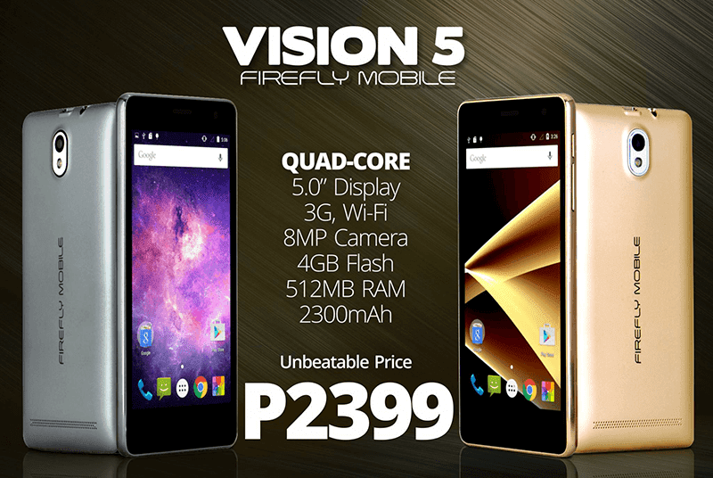 Firefly Mobile Vision 5 Announced! 5 Inch, 8 MP BSI Cam And Premium ...