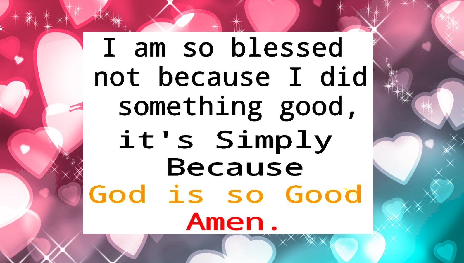 So Grateful and So Blessed!