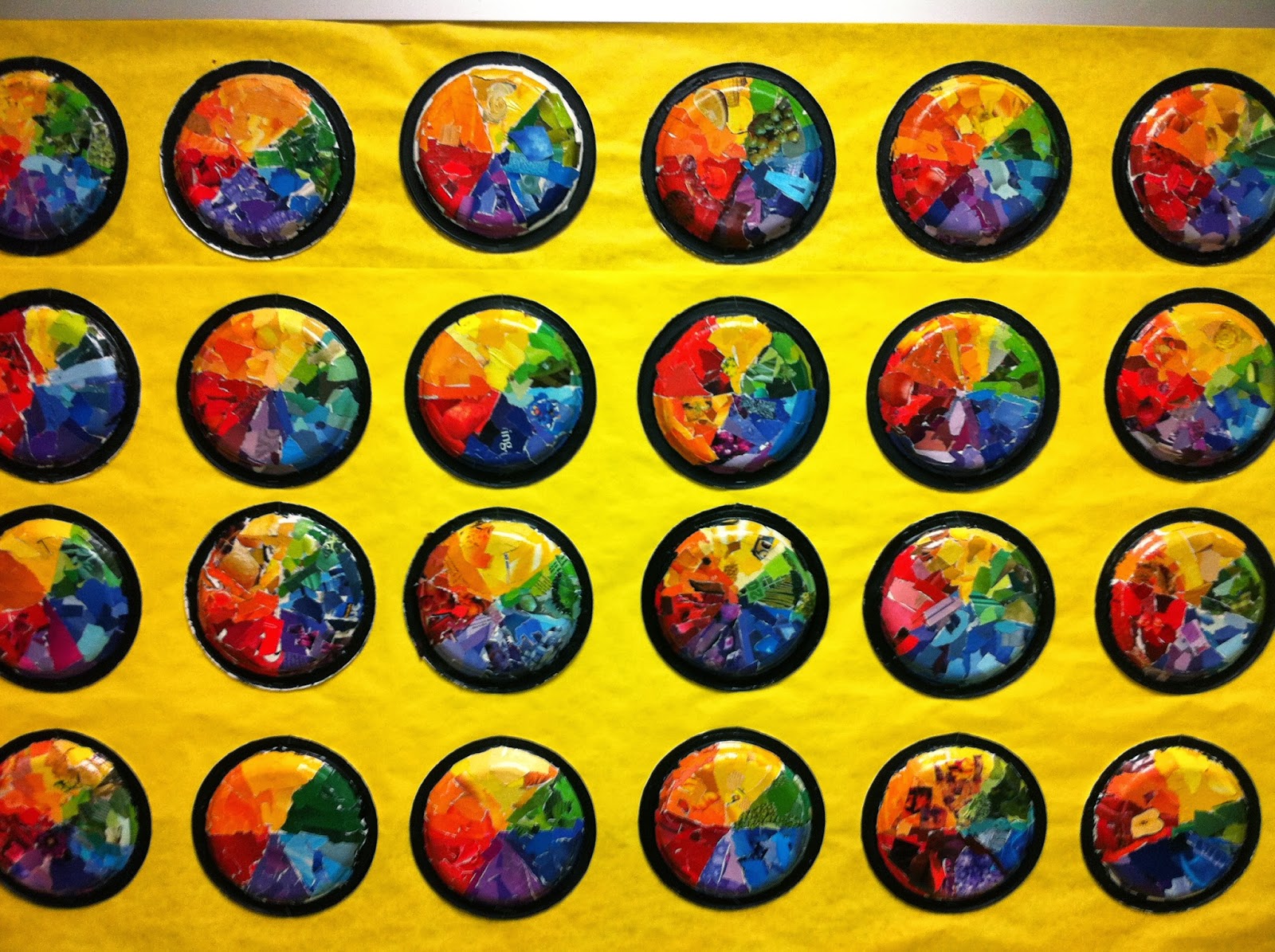 Color Wheel Plates