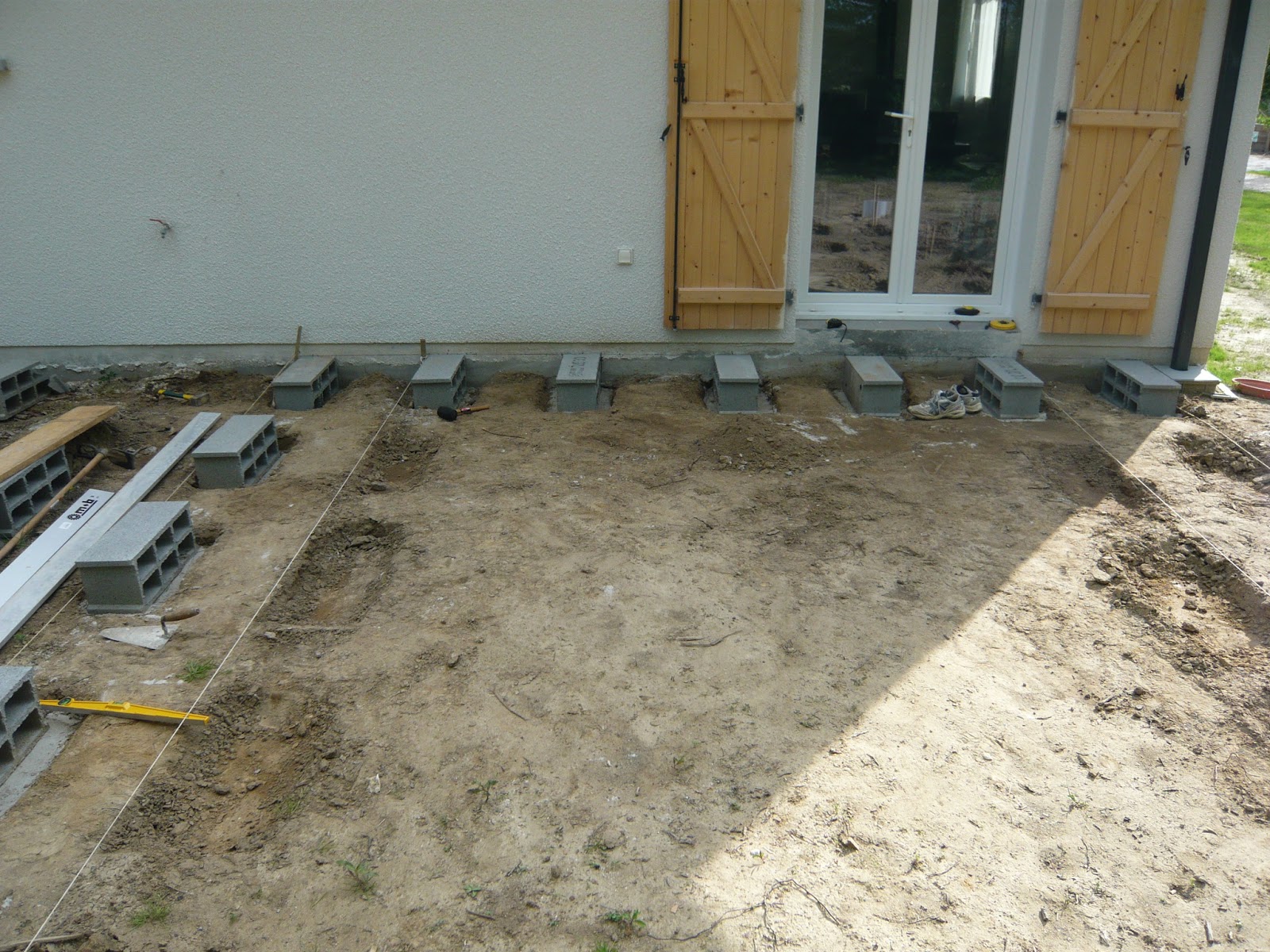 Construction maison: Terrasse en bois