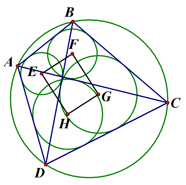 Peter Ash's Thoughts on Math and Education: A4. Five Circles Theorem