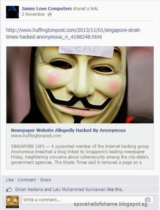 Singapore Hallsters: Possible identity of James Raj aka the Messiah Hacker?