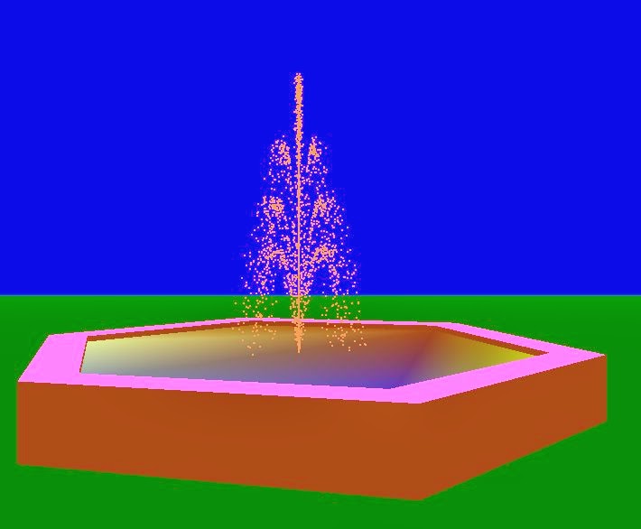 OpenGL Projects: Flowing Fountain OpenGL Projects using c++