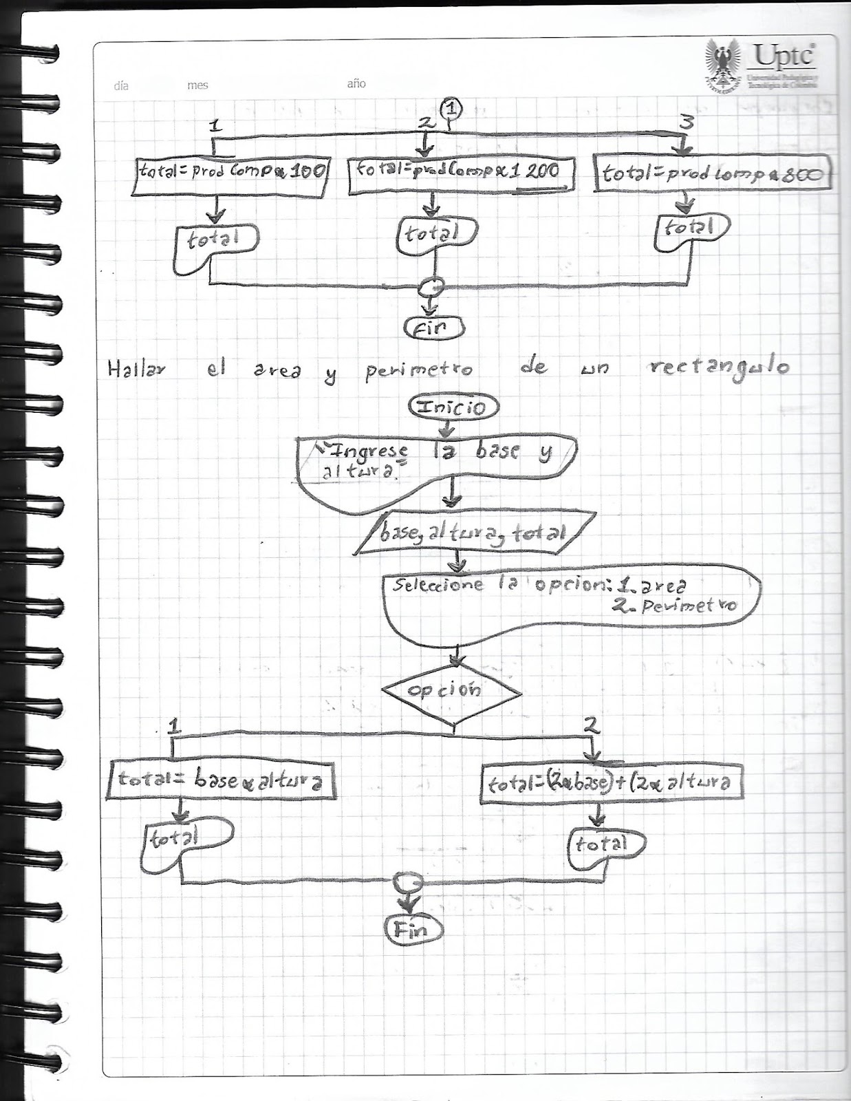 ALGORITMOS Y PROGRAMACION I: DIAGRAMAS DE FLUJO