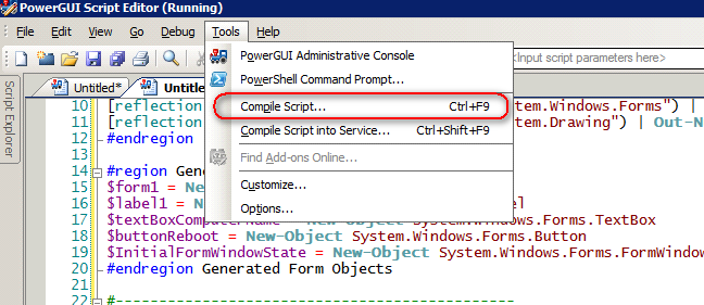 PowerGUI wraps PS1 to EXE - How does it work