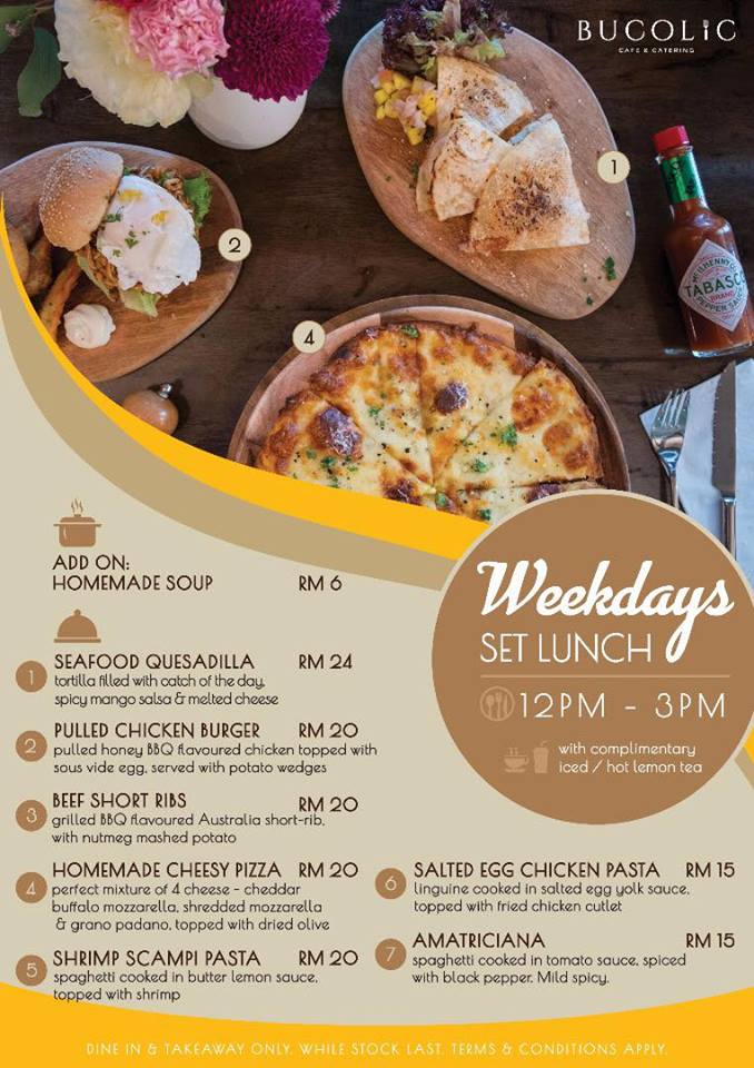 BUCOLIC Cafe & Catering @ Setia Alam, Shah Alam