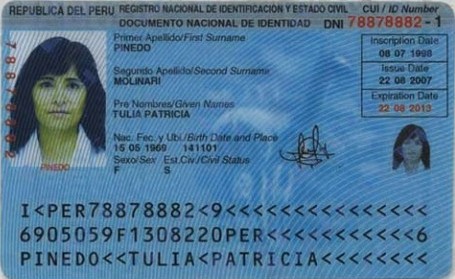 Historia de los DNI que se usaron en el Perú. ~ Es mi Perú