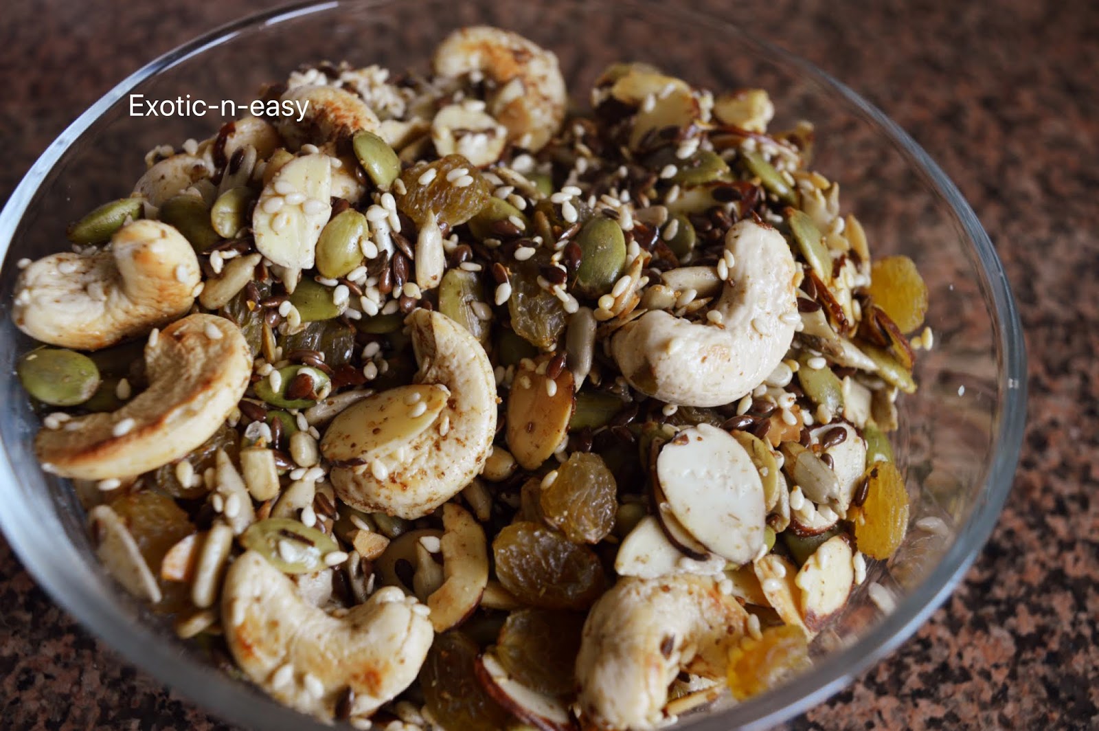 exotic-n-easy cooking: Seeds and Nuts Trial Mix
