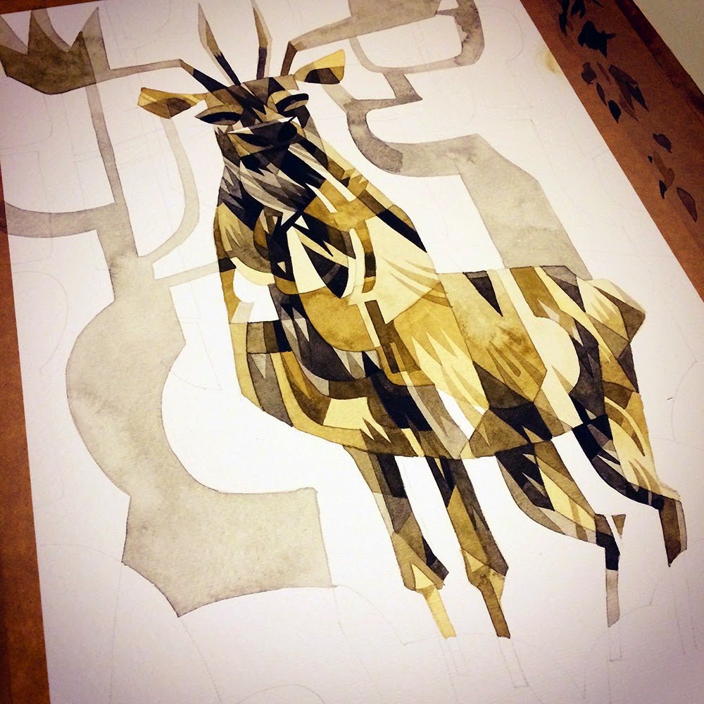 I Heart Pencils: Stag Painting