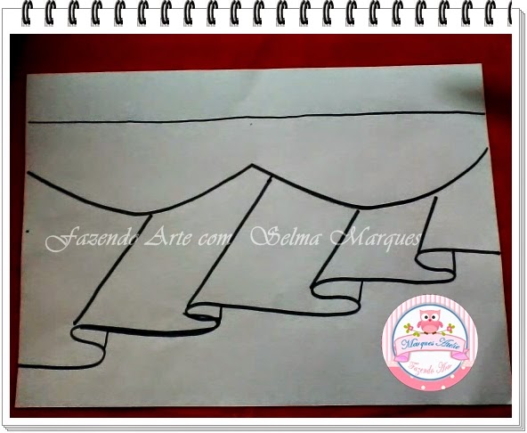 .Fazendo Arte com Selma Marques: Barrado inteligente modelo 2