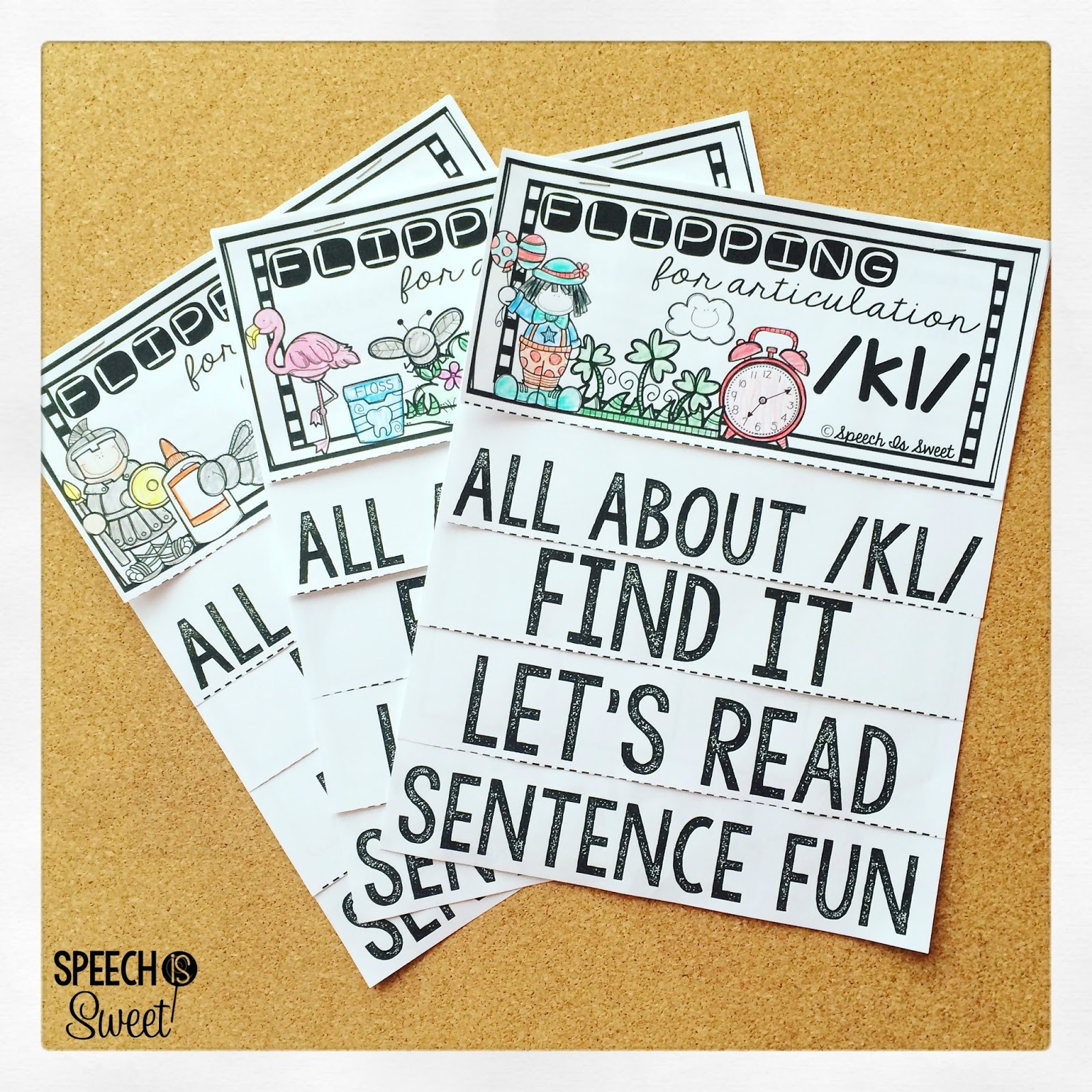 Articulation Flip Books - Speech is Sweet