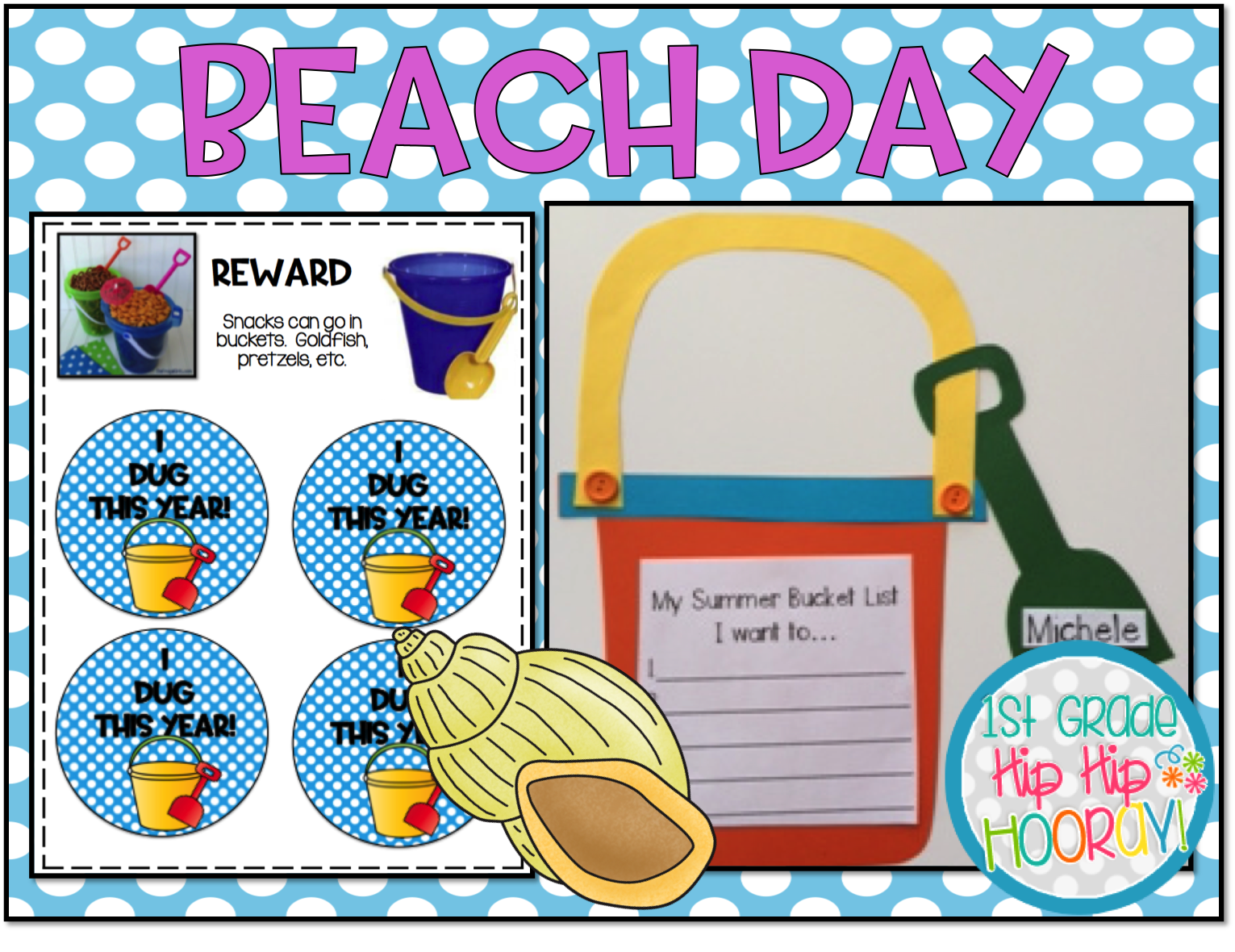 1st Grade Hip Hip Hooray!: Beach Day... Perfect for End of the Year Fun ...
