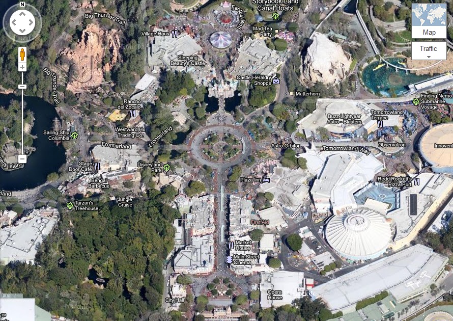 Disney World Google Earth Map - United States Map