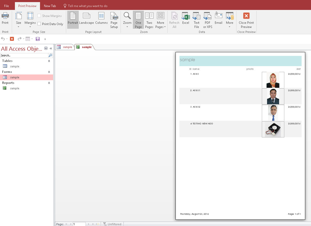 TRIK DAN TEKNIK: Ms access print current record and new creating db ...
