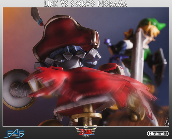 Legend of Zelda: Skyward Sword - Link Vs Scervo Diorama (First 4 Figures)