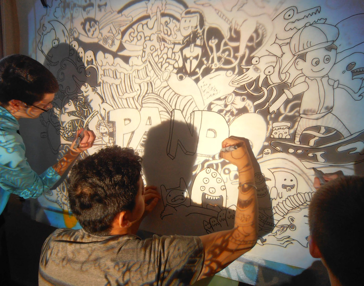 PandoZine: Mural : DIBUJO EXPANDIDO