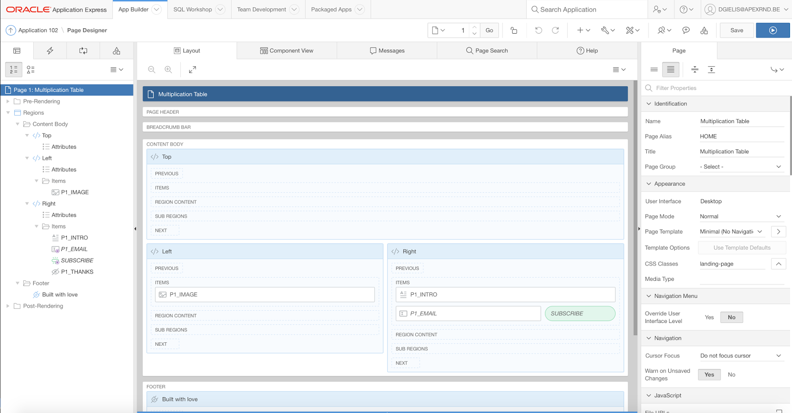 Dimitri Gielis Blog (Oracle Application Express - APEX): Set up domain ...