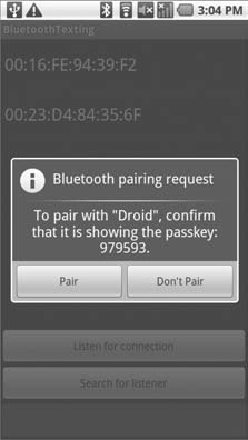 Opening a Client Bluetooth Socket Connection