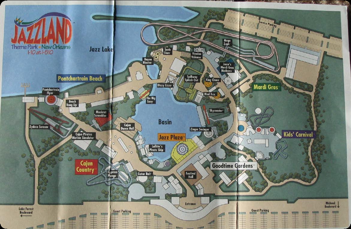 Parks - Six Flags New Orleans, restoration of an abandoned park ...