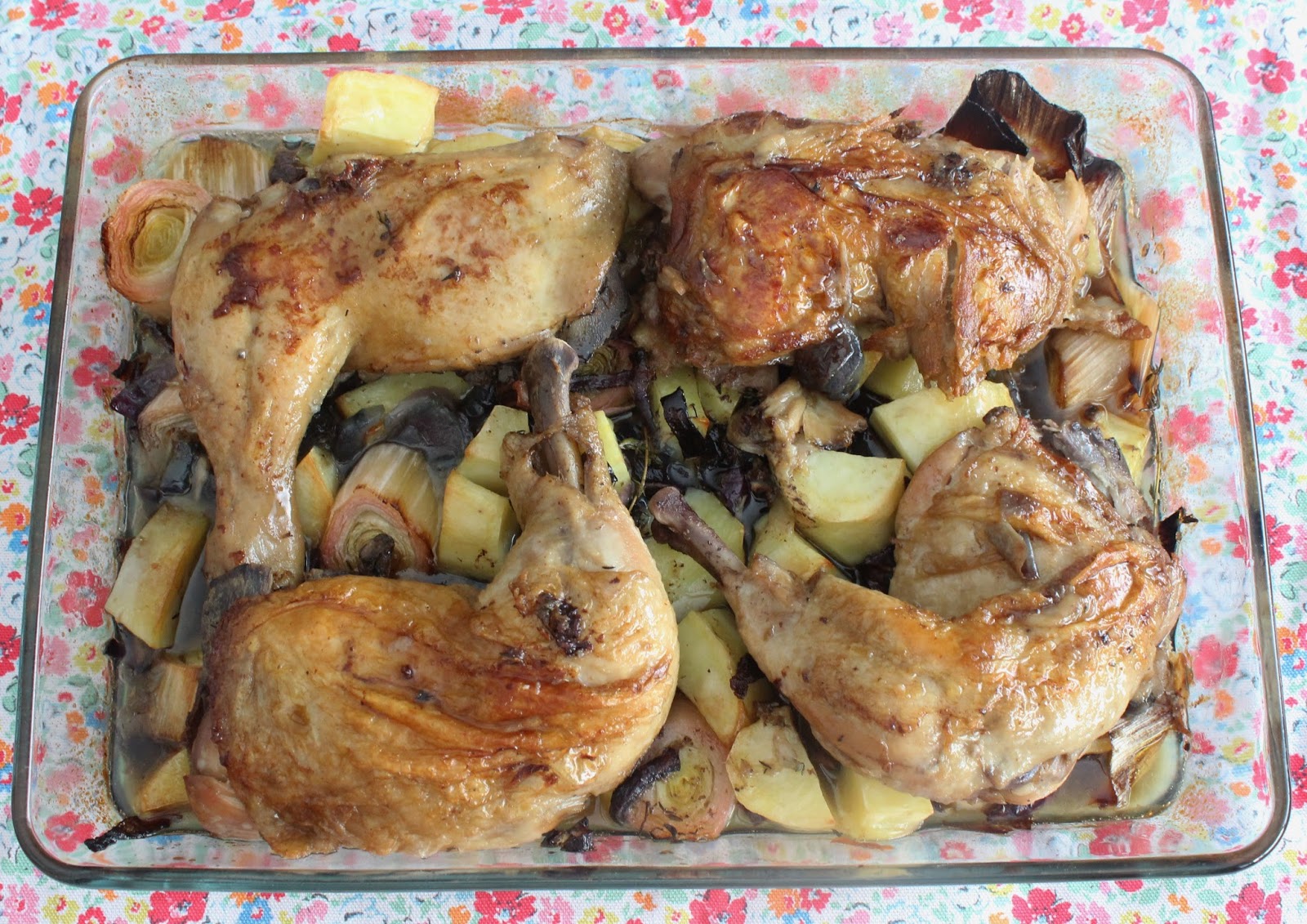 Pollo confitado, con Verduras | Las Recetas de Marichu.... y las mias