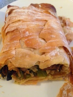 Caroline Makes....: Vegan Christmas Dinner: Filo Vegetable Parcel