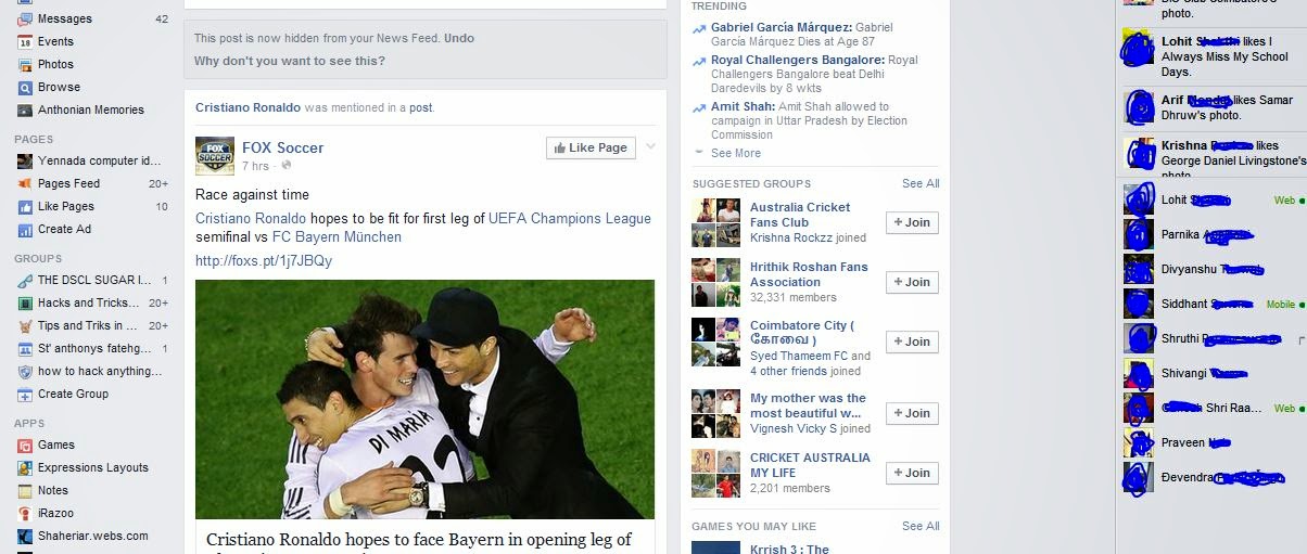 New Facebook Layout explained ~ Curiosity Tech