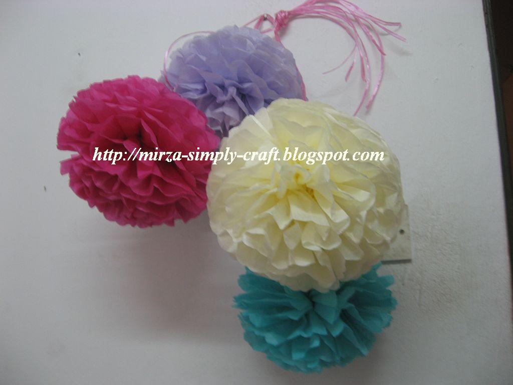 Mirza Simply Craft : BUNGA TISU POM-POM