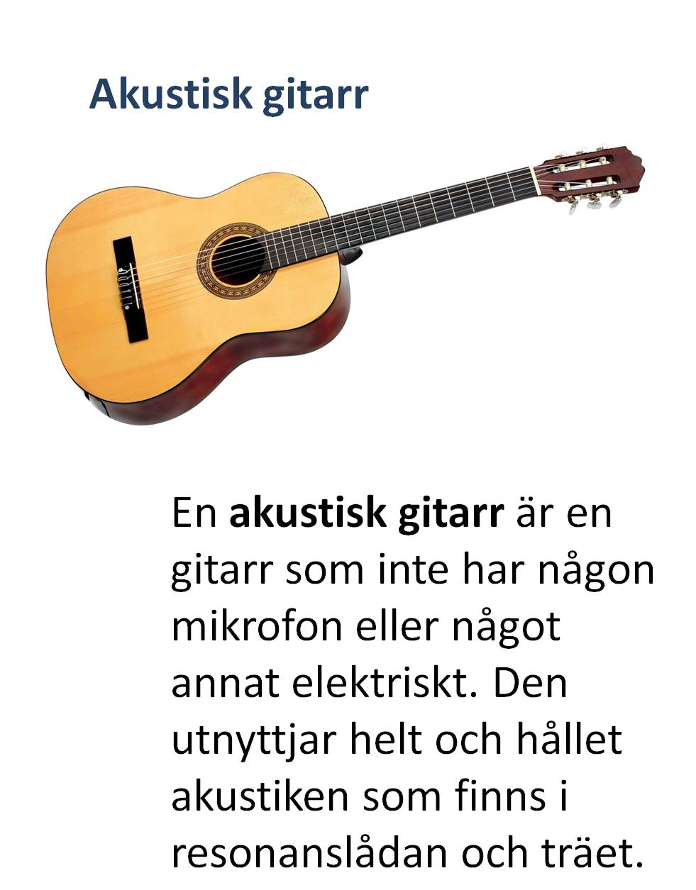 Musik på Vimarskolan: Spela gitarr åk 5 och 6