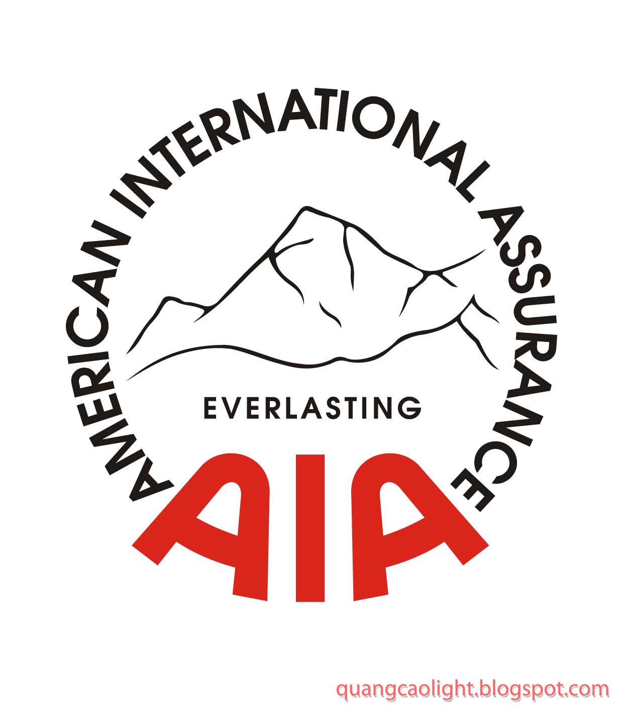 Logo bảo hiểm AIA file Vector - công ty in ấn