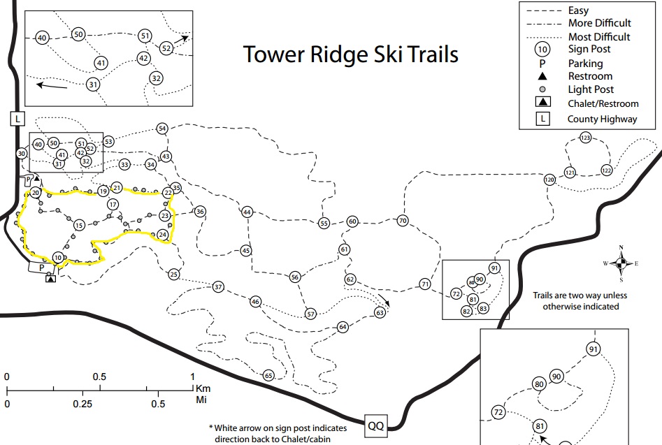 Day Hiking Trails: Trails head through Wisconsin oak forest