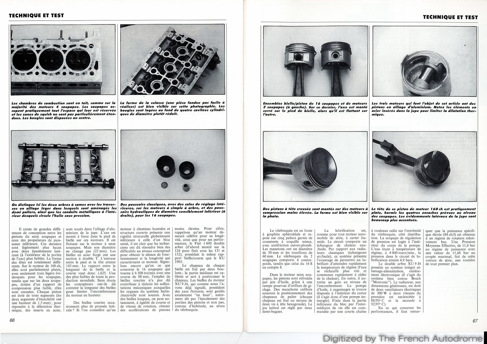 The French Autodrome: Technique : Moteur/Engine Peugeot XU9JA & XU9J4