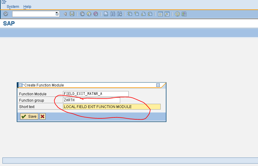 SAP TECH: Example for Local Field Exits